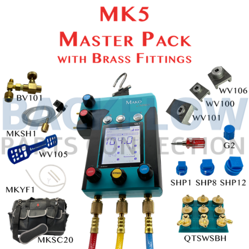 Mako MK5 Test Kit Master Pack with Brass Fittings | Backflow Parts ...